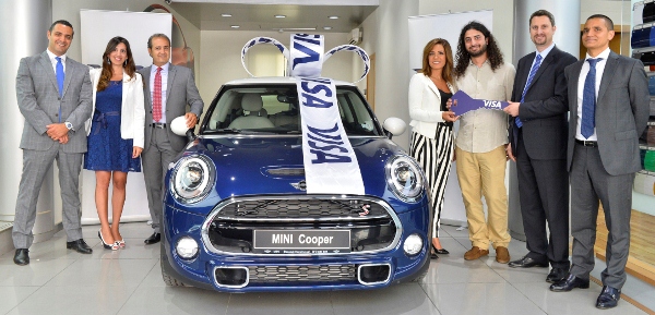 Banque Libano-Française’s client wins a Mini Cooper during a Visa ...