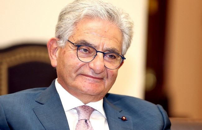 Salim Sfeir, chairman of the Association of Banks in Lebanon speaks in ...